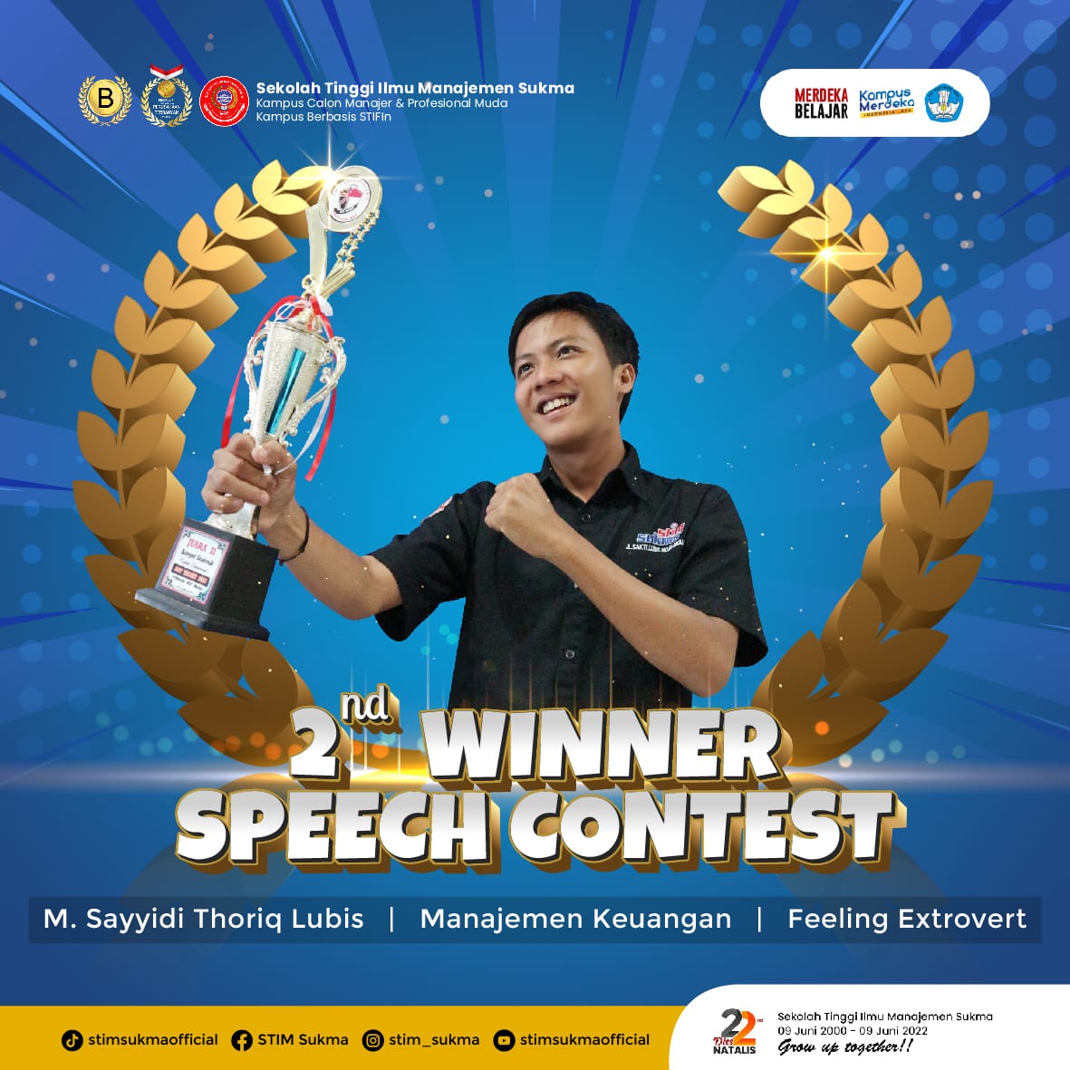 2nd Winner Speech Contest - STIM SUKMA MEDAN