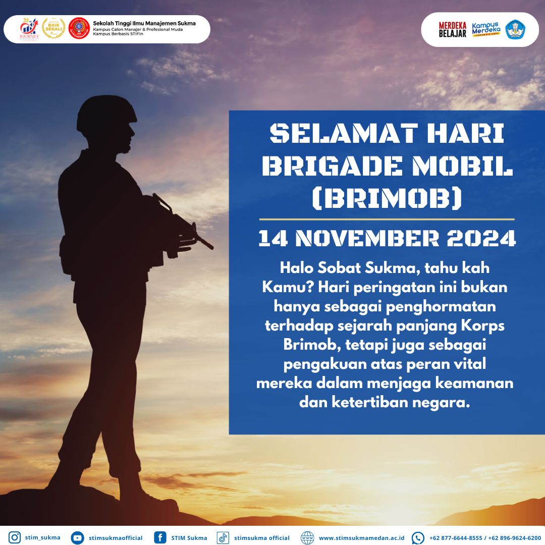 Selamat Hari Brigade Mobil (Brimob) - STIM SUKMA MEDAN