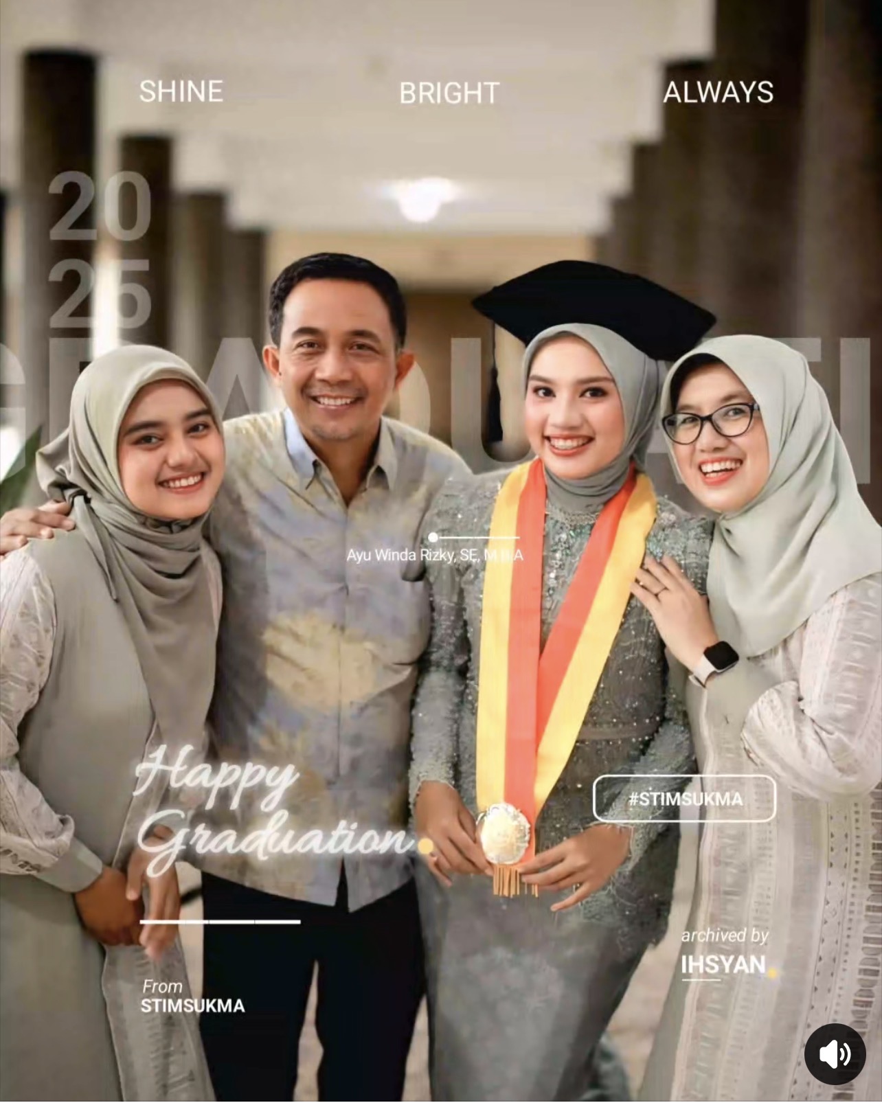 Selamat wisuda, Ayu Winda Rizky, S.E., M.B.A - STIM SUKMA MEDAN